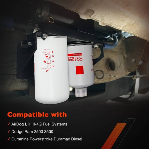 FF5324 FS19594 Diesel Fuel Filter Kit For Dodge Ram 2500 3500 AirDog ...