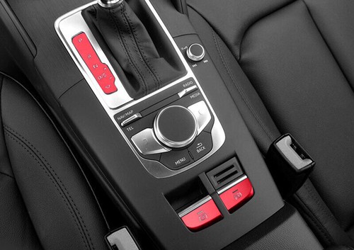 For Audi A3 S3 RS3 2015-2020 Red Alloy Gear Shifter Hand Brake Button ...