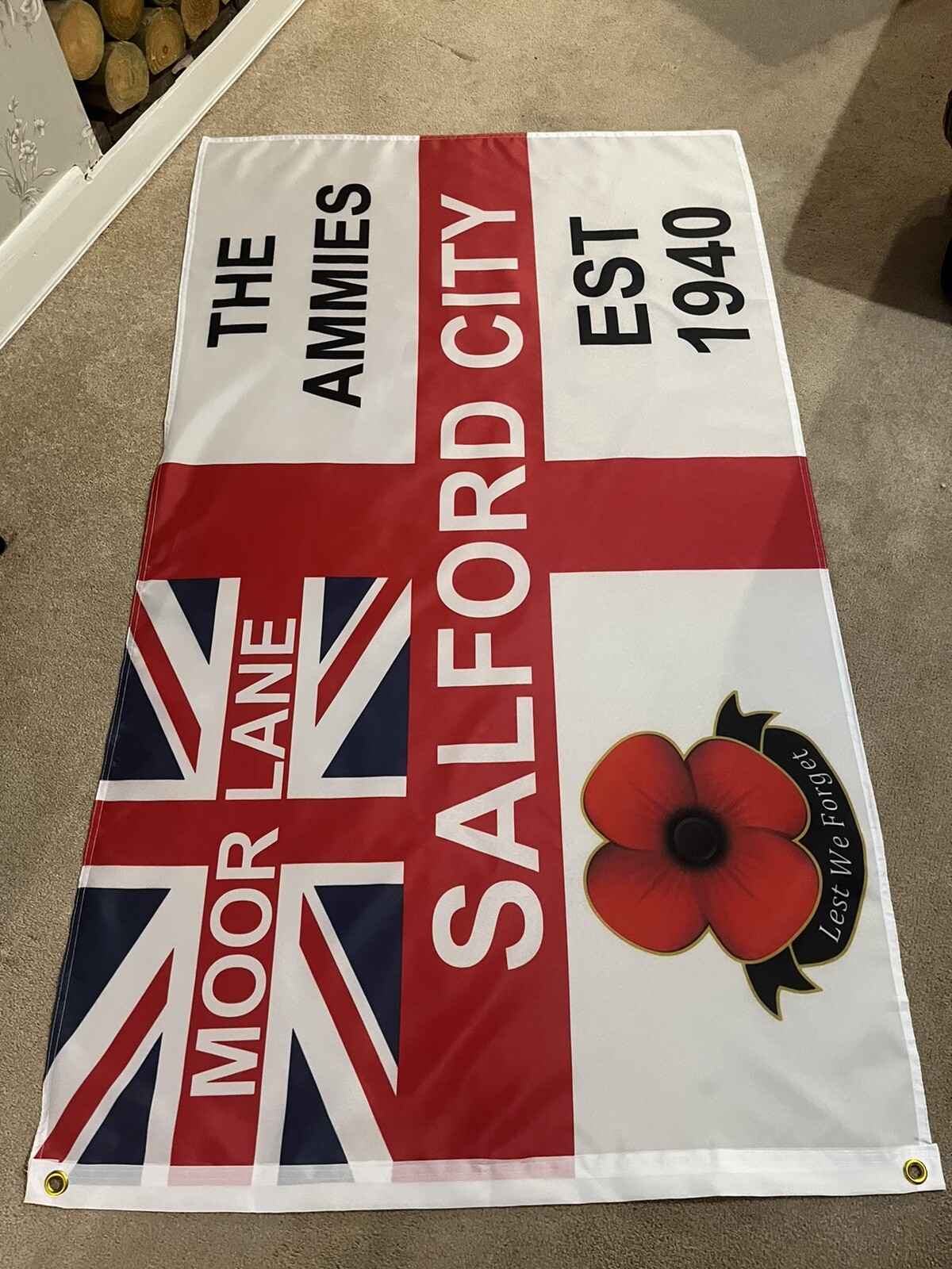 Salford City Flag 5ft by 3ft - Salford City Football Flag Brand New ...