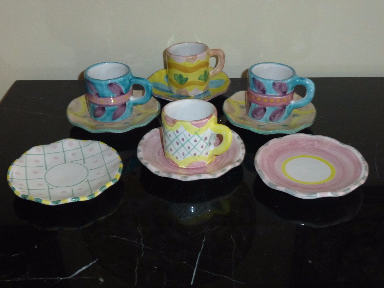 La Musa Italy Set of 4 Demitasse Espresso Cups and 6 Saucers | eBay