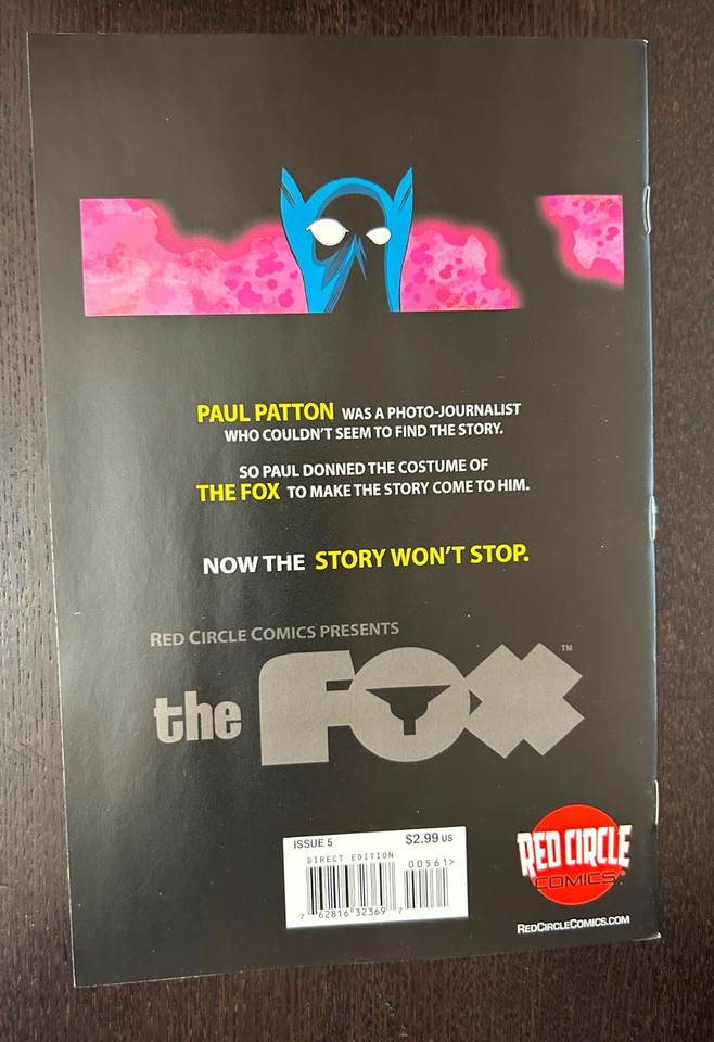 The FOX #5 (Red Circle Comics 2013) -- Alex Toth Throwback VARIANT | eBay