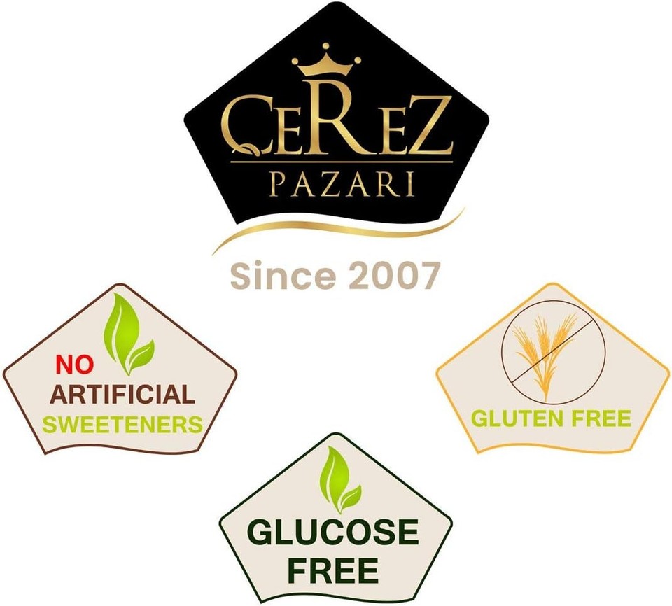 Cerez Pazari Turkish Delight Pistachio Candy Gourmet Premium Vegan ...