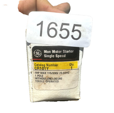 General Electric CR101Y Manual Motor Starter Single Speed | eBay
