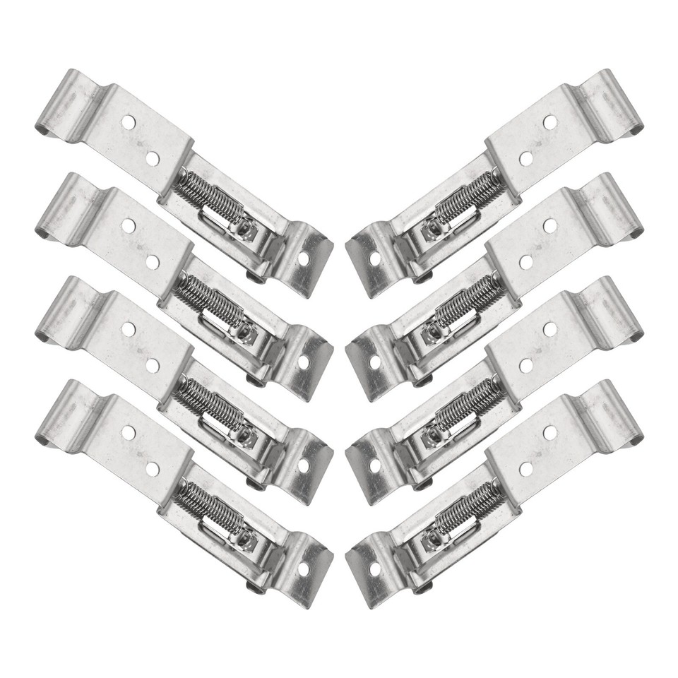Set of 8 Vehicle License Plate Clamps Made from Quality Stainless Steel ...
