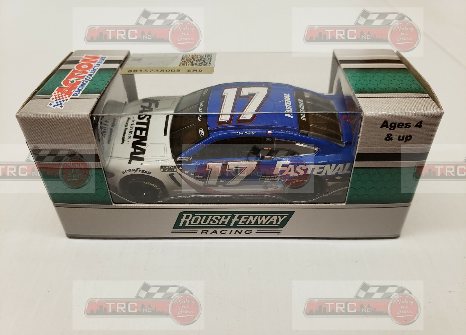 Chris Buescher 2021 Lionel #17 Fastenal 9/11 Tribute Ford Mustang 1/64 ...
