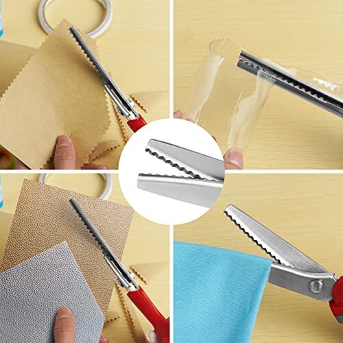 Pinking Shears Craft Scissors for Fabric Cutting Decorative Zig Zag ...