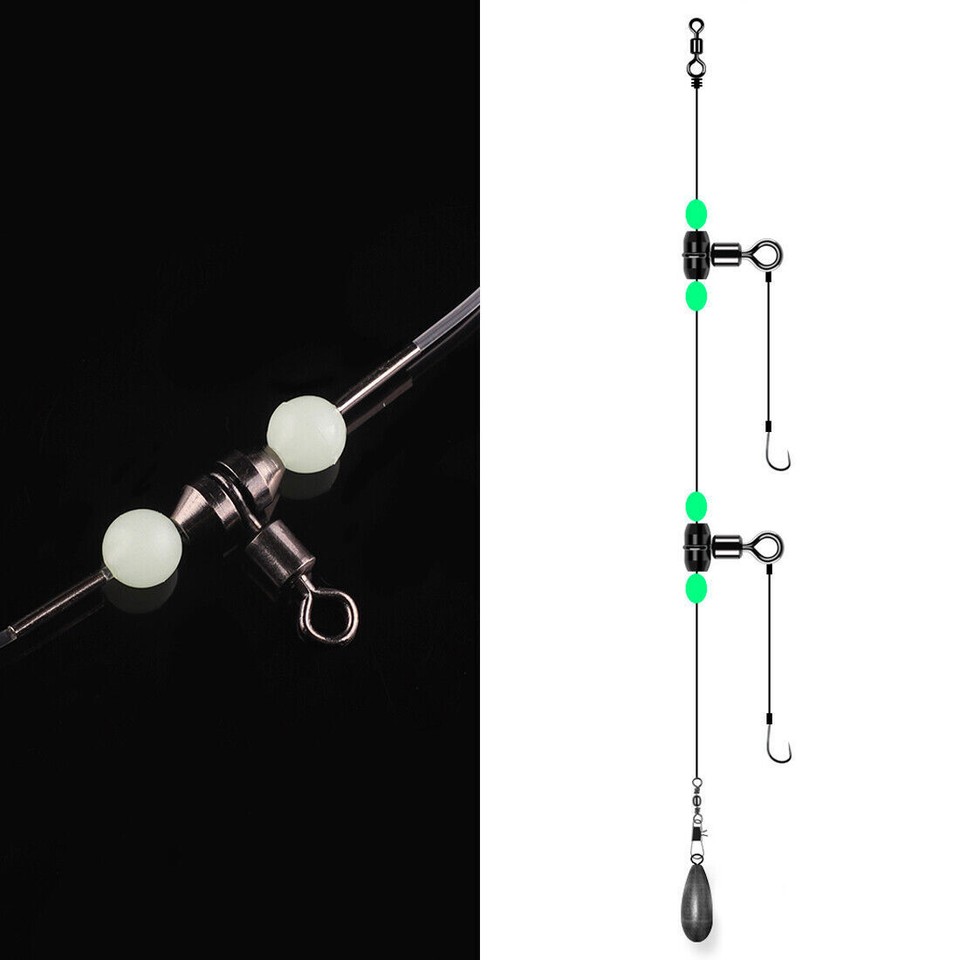 20~50Pcs Heavy-Duty Rolling T Swivels 3 Way Swivel Rigs Fishing Tackle ...