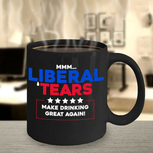 Donald Trump, Coffee Mug, Liberal Tears Mug, Enjoying My Hot Cup of ...