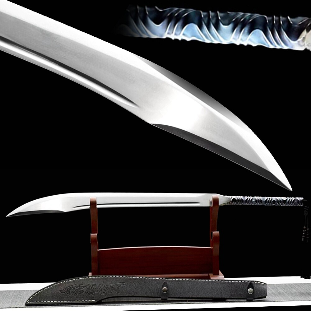 Oxtail Knife One Piece Dao Sword Battle Broadsword High Manganese Steel ...