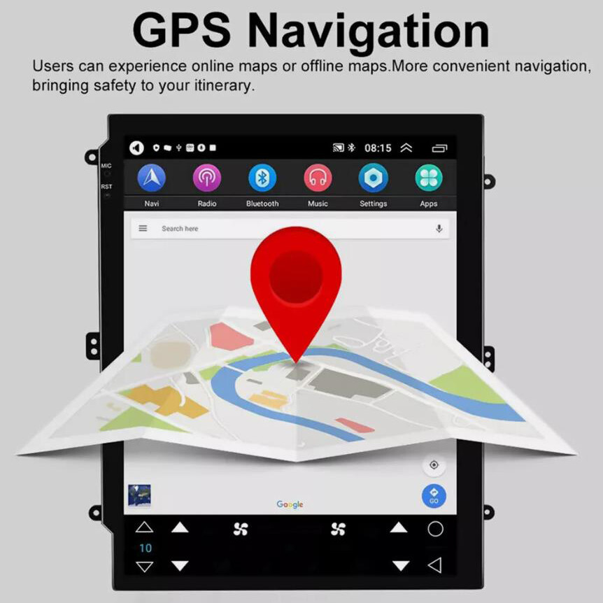 9.7" Apple Carplay 13 Android Car Stereo Radio GPS For Cadillac SRX ...