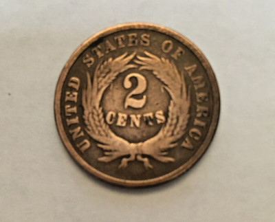 Civil War era 1865 two cent copper coin original authentic Civil War ...