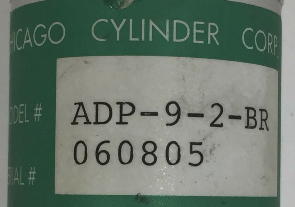 1 NEW CHICAGO CYLINDER ADP-9-2-BR PNEUMATIC CYLINDER NNB ***MAKE OFFER ...