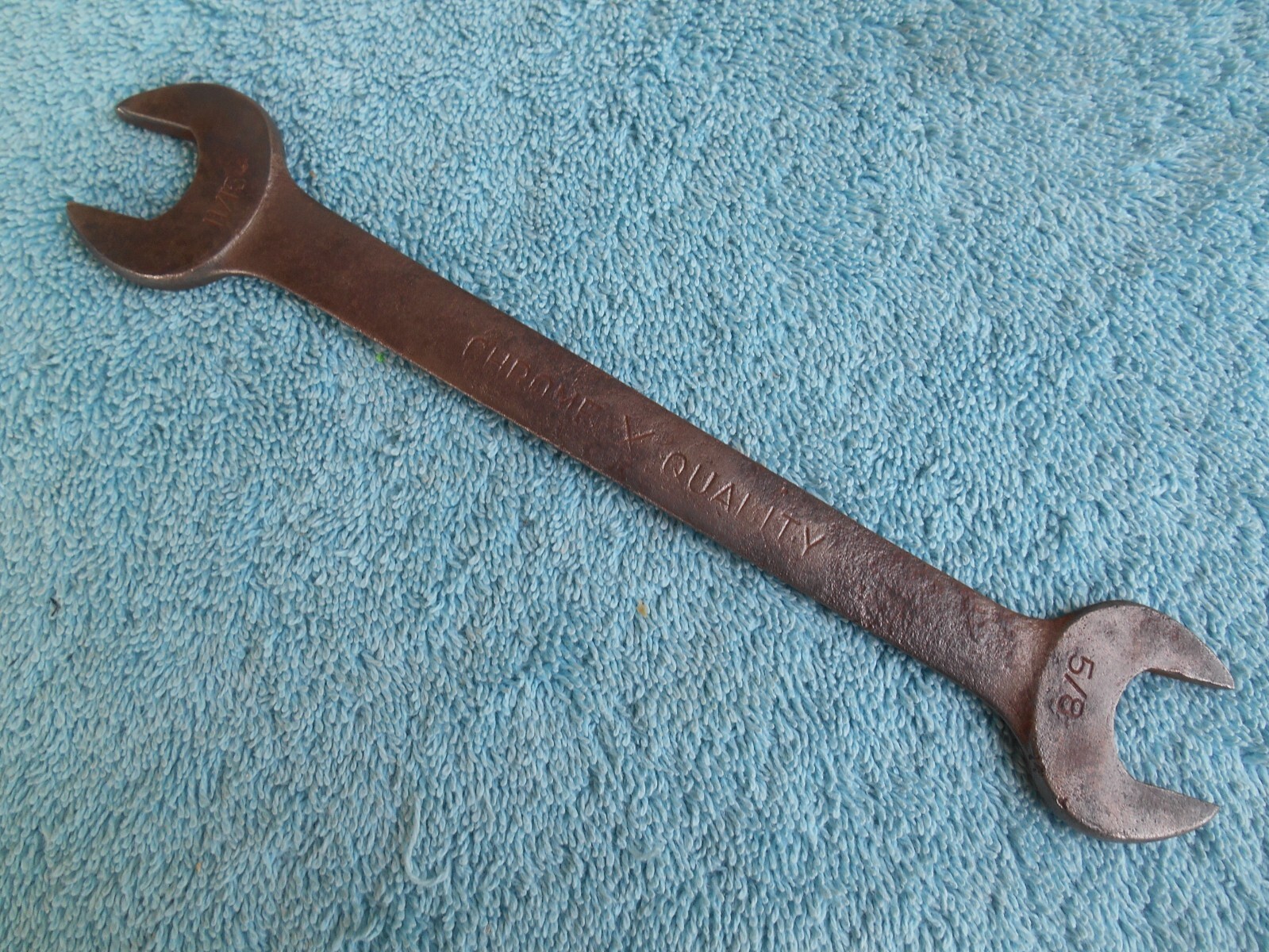 Vintage CHROME-X-QUALITY Western Auto #93 Open End Tappet Wrench 5/8" X ...