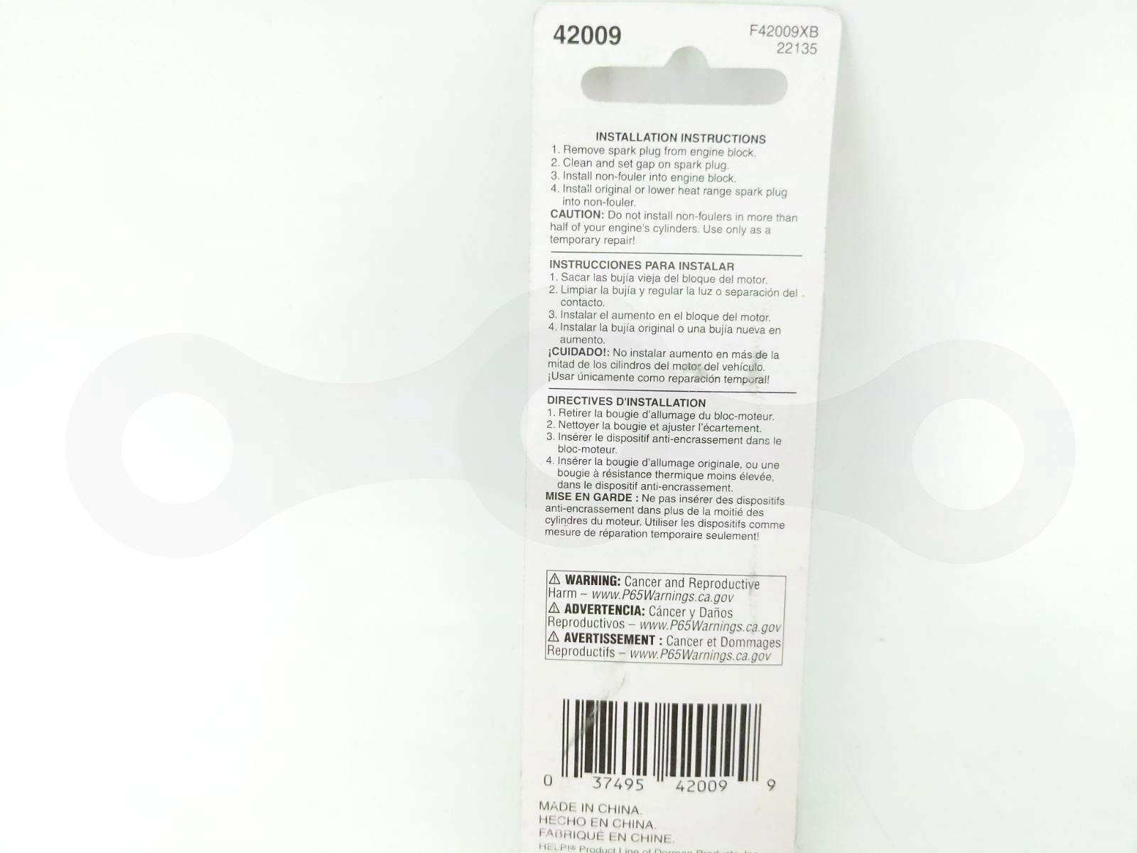 New Dorman 42009 Spark Plug Non-2 Foulers - 18mm Gasket Tapered Seat ...