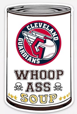 W81 Cleveland Guardians MLB Baseball Logo Whoop A$$ Soup Refrigerator ...