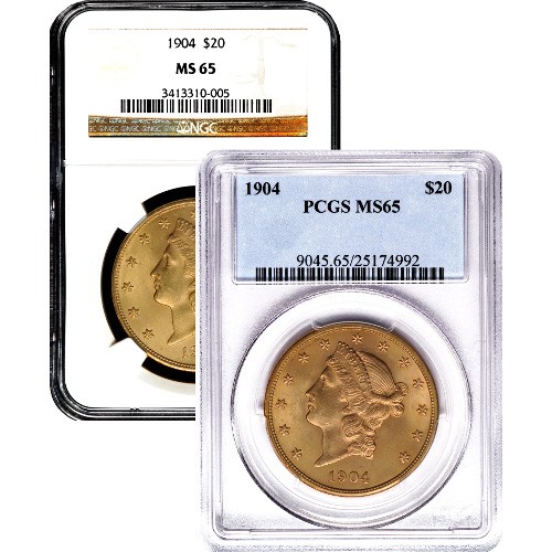 Pre-33 $20 Liberty Gold Double Eagle Coin (MS65, PCGS or NGC) | eBay