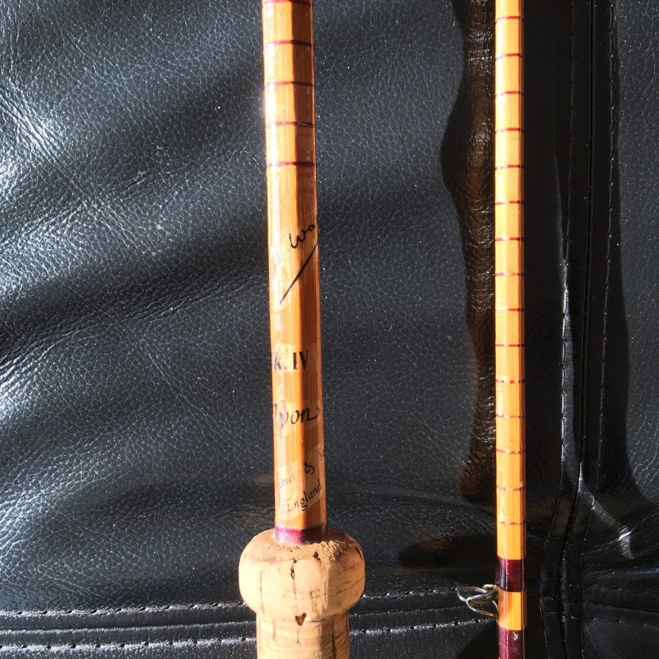 B JAMES RICHARD WALKER MK IV AVON SPLIT CANE ROD WITH ORIGINAL BAG ...