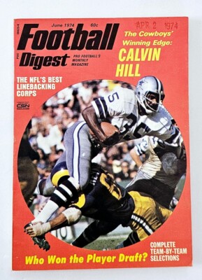 VTG Football Digest Magazine June 1974 Cowboys' Calvin Hill No Label | eBay