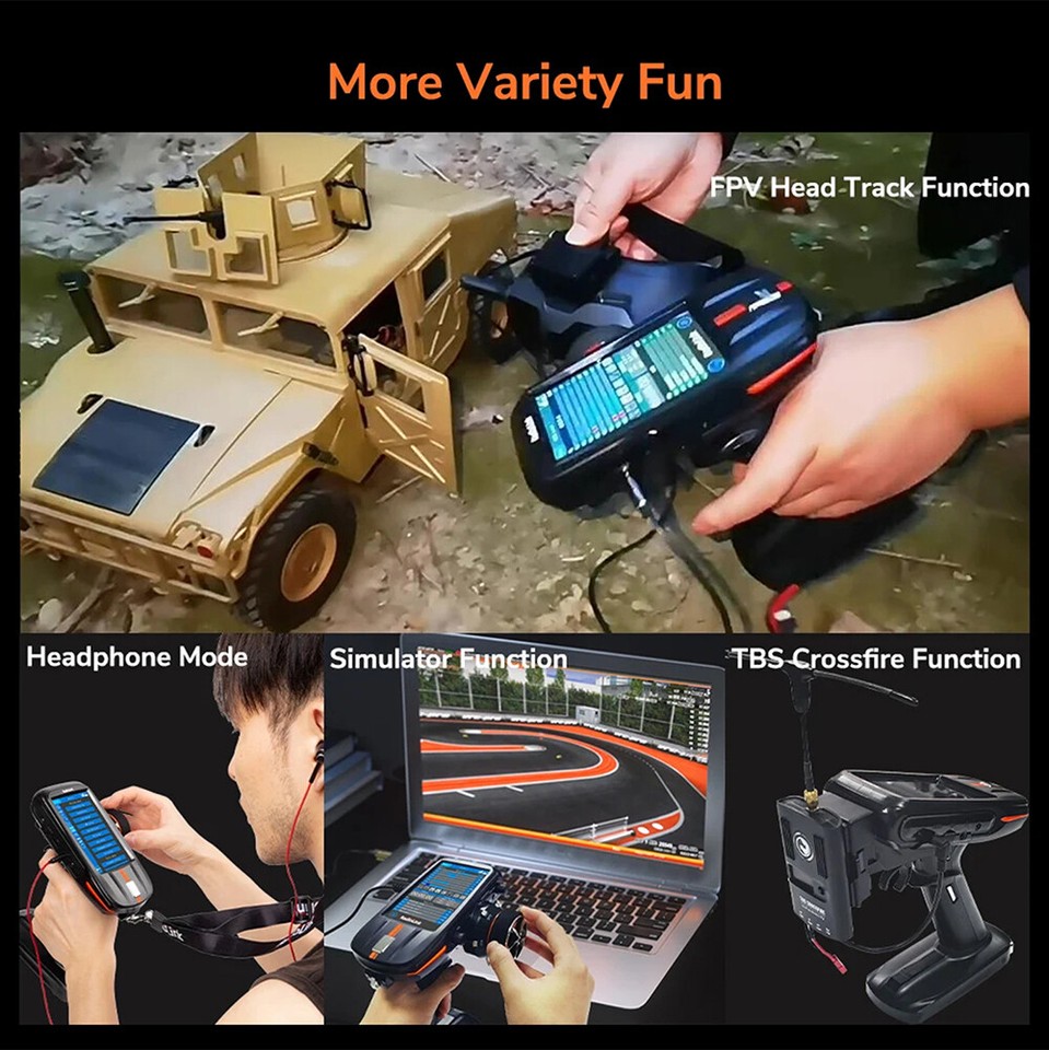 Radiolink RC8X 8CH 2.4G RC Transmitter and R8FG R4FGM Gyro Receiver ...