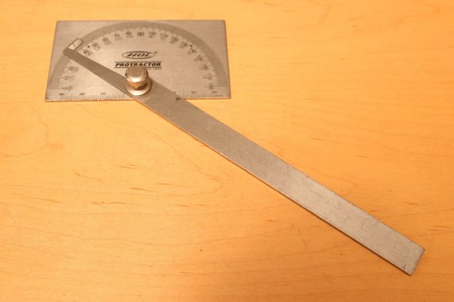 Discontinued HOL No.5002 Stainless Steel Protractor By EuroTool, Good ...