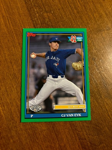 CJ Van Eyk 2021 Topps Pro Debut Green PD-187 Toronto Blue Jays /99 | eBay