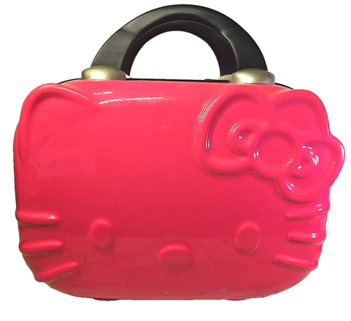 Hello Kitty Signature Hard Shell Small 13” Pink Case Make up Carry on ...