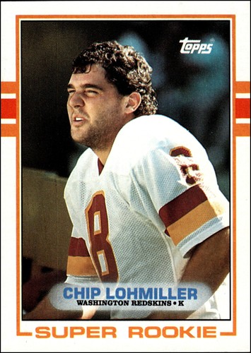 1989 Topps #251 Chip Lohmiller Rookie Washington Redskins | eBay