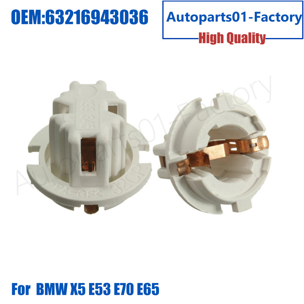 2*Bulb Socket Tail Light Brake Lamp Holders For BMW X5 E53 E70 E65 ...