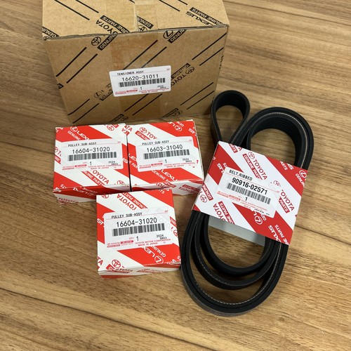 OEM Belt Tensioner Kit 16620-31013 7PK2120 Toyota Tacoma 4Runner 2005 ...