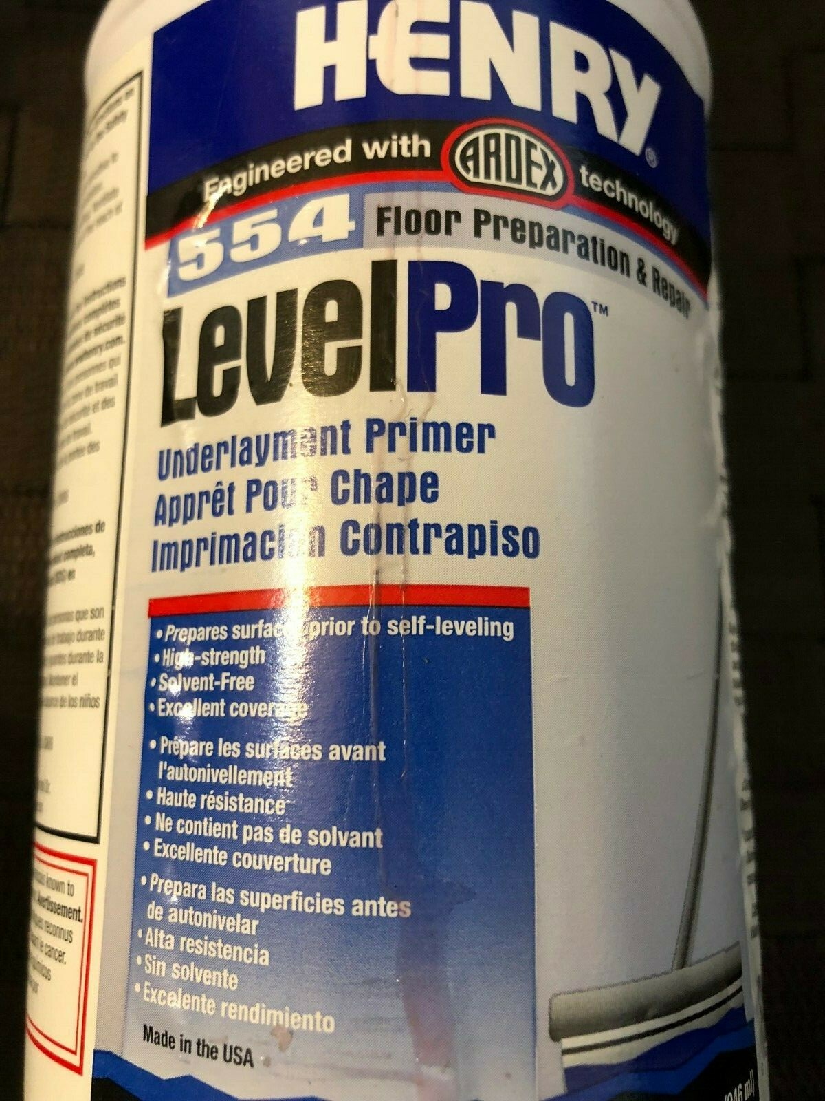 3x Henry Underlayment Primer 554 Level Pro 1 Quart Latex Emulsion ...