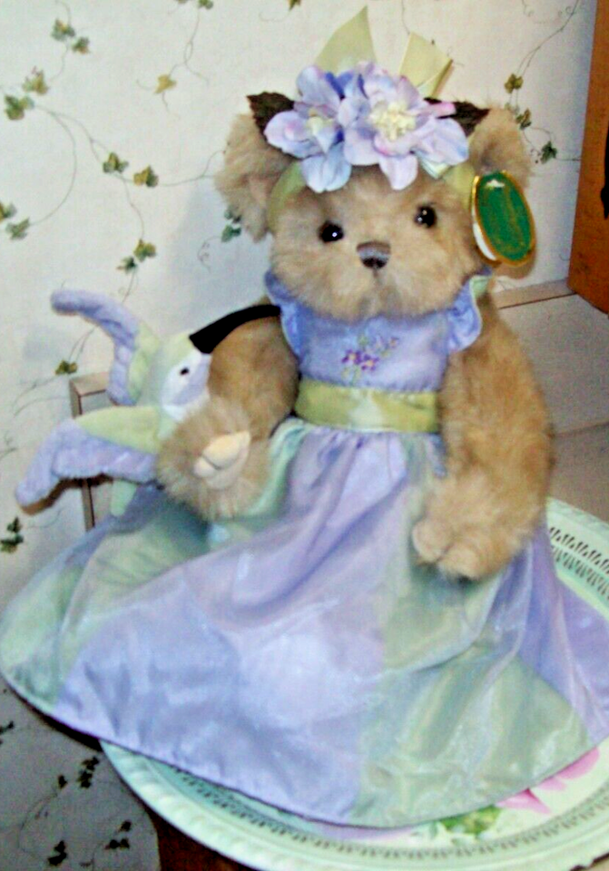 *HAYLE & HUMMINGBIRD* Bearington 16" Bear #179830 New 2008 Musical w ...