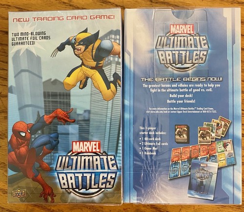Marvel Ultimate Battles Starter Deck Trading Cards New Sealed | eBay