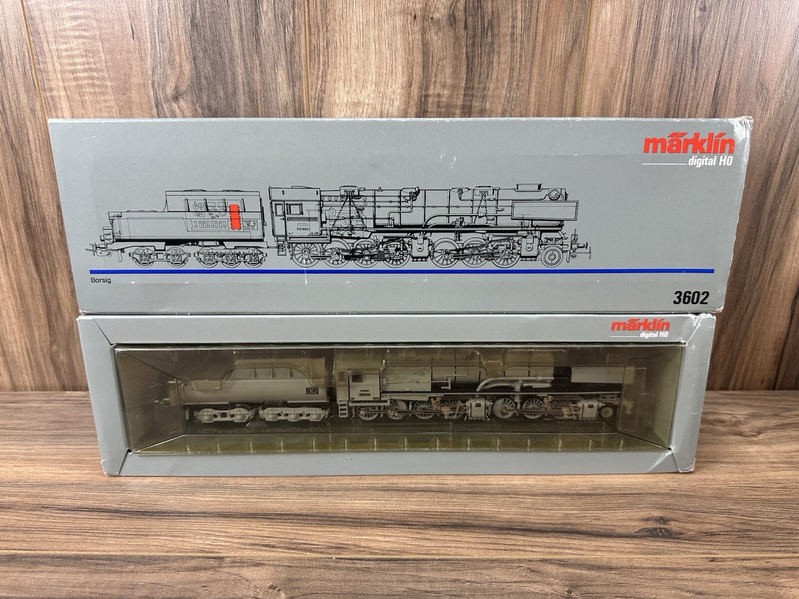 Märklin: Digital Electric Loco 3602 Borsig Locomotive Train 530001