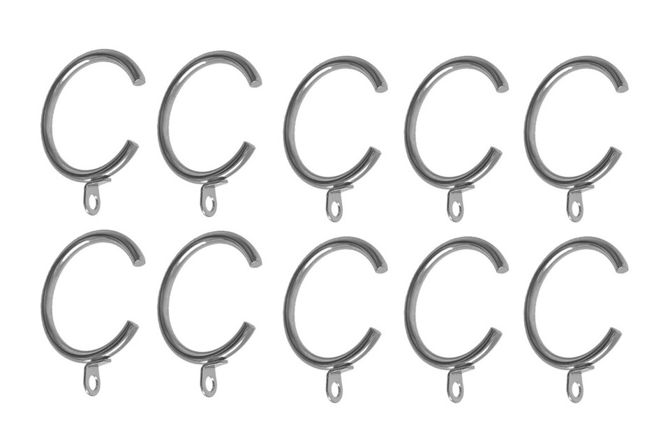 Bay Window Passing Curtain Pole Rings 28mm C Type Ring, PK 10 can fit ...