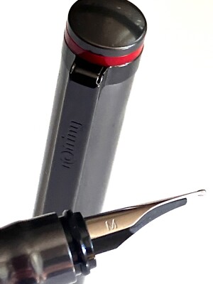 2000 Rotring (400) Esprit Fountain Pen Anthracite Gunmetal Dark Grey M ...