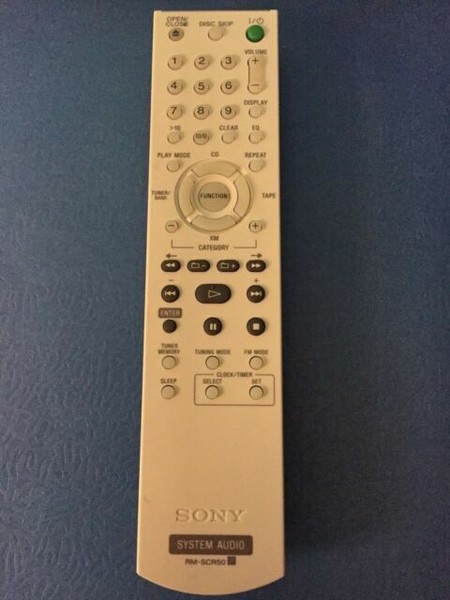 Sony Rm-scr50 System Audio Remote Control for Mhc-gx570xm Mhcgx570xm ...