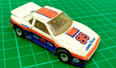MATCHBOX PONTIAC FIERO 85 GOODYEAR DIECAST SPORTS CAR TOY VINTAGE 1985 ...