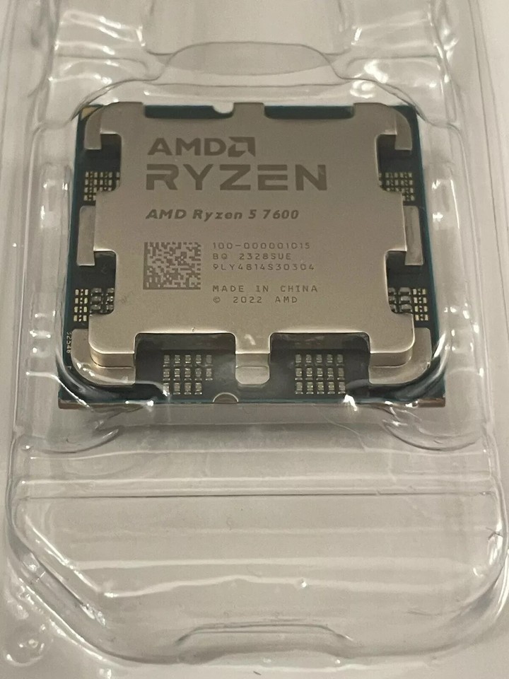 AMD CPU Ryzen 5 7600 W/ Raden Graphics Socket AM5 with New Heatsink | eBay