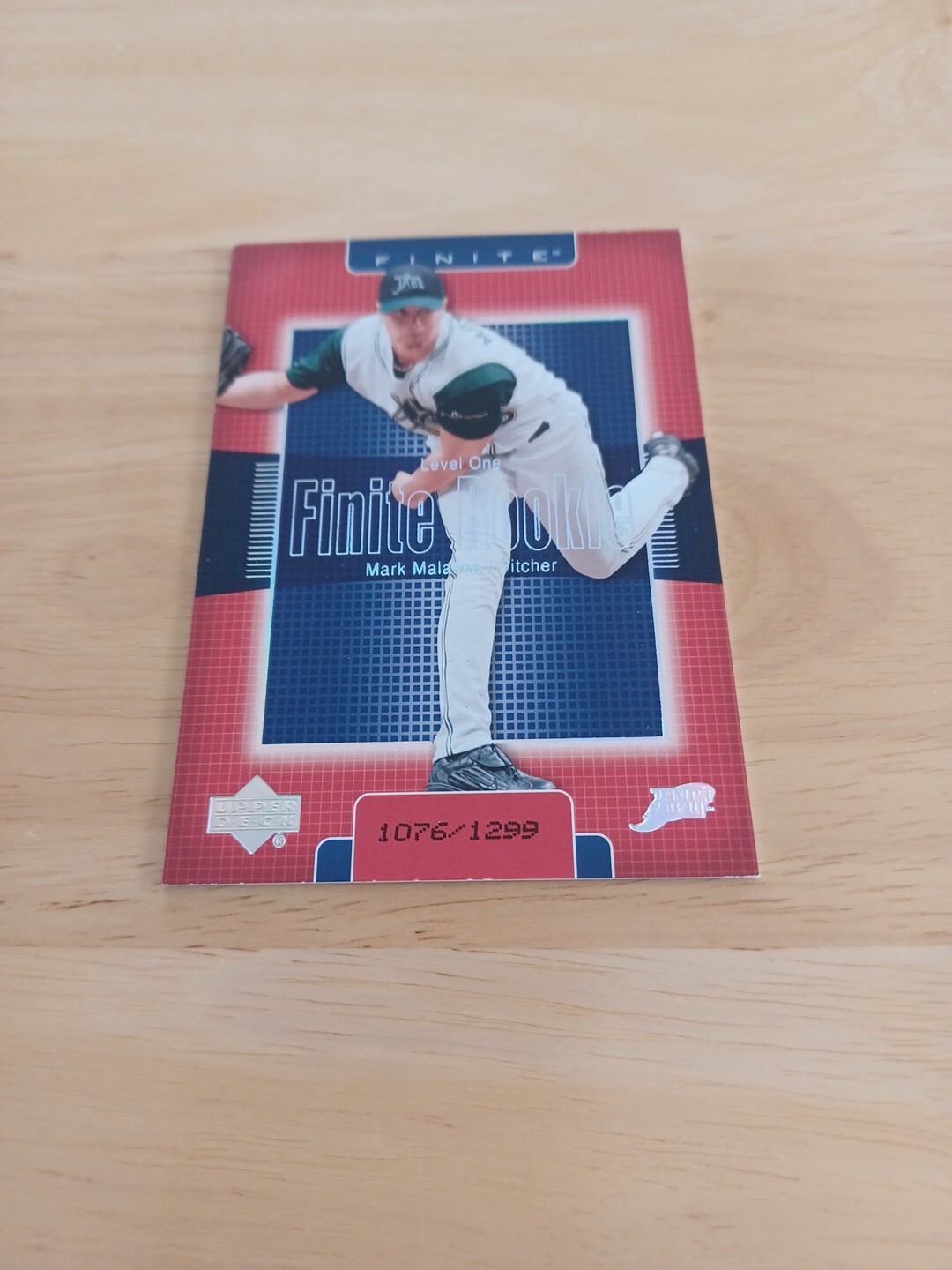 2003 Upper Deck Finite Level One #rd /1299 Mark Malaska #255 Rookie RC ...