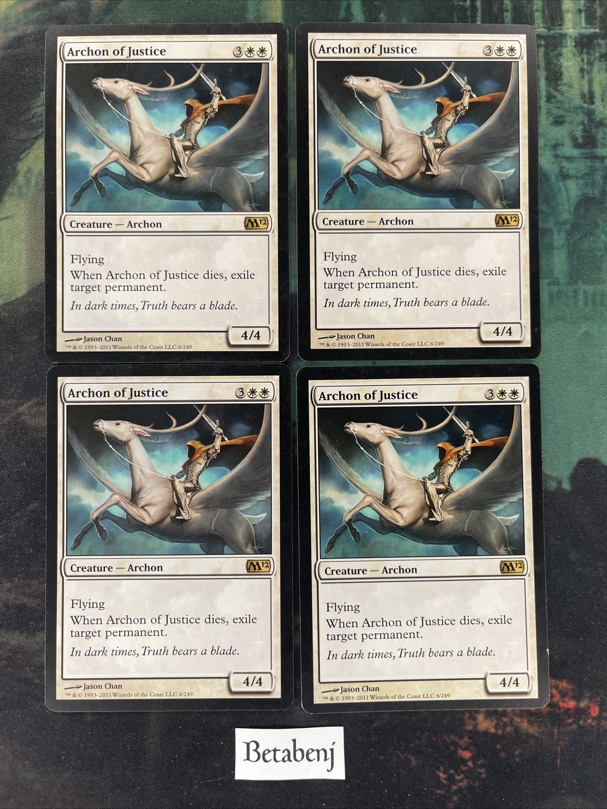 4x MTG Archon of Justice - Magic 2012 (M12) (Playset) | eBay