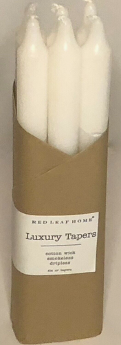 Red Leaf Home Luxury Tapers White 6 Pack) | eBay