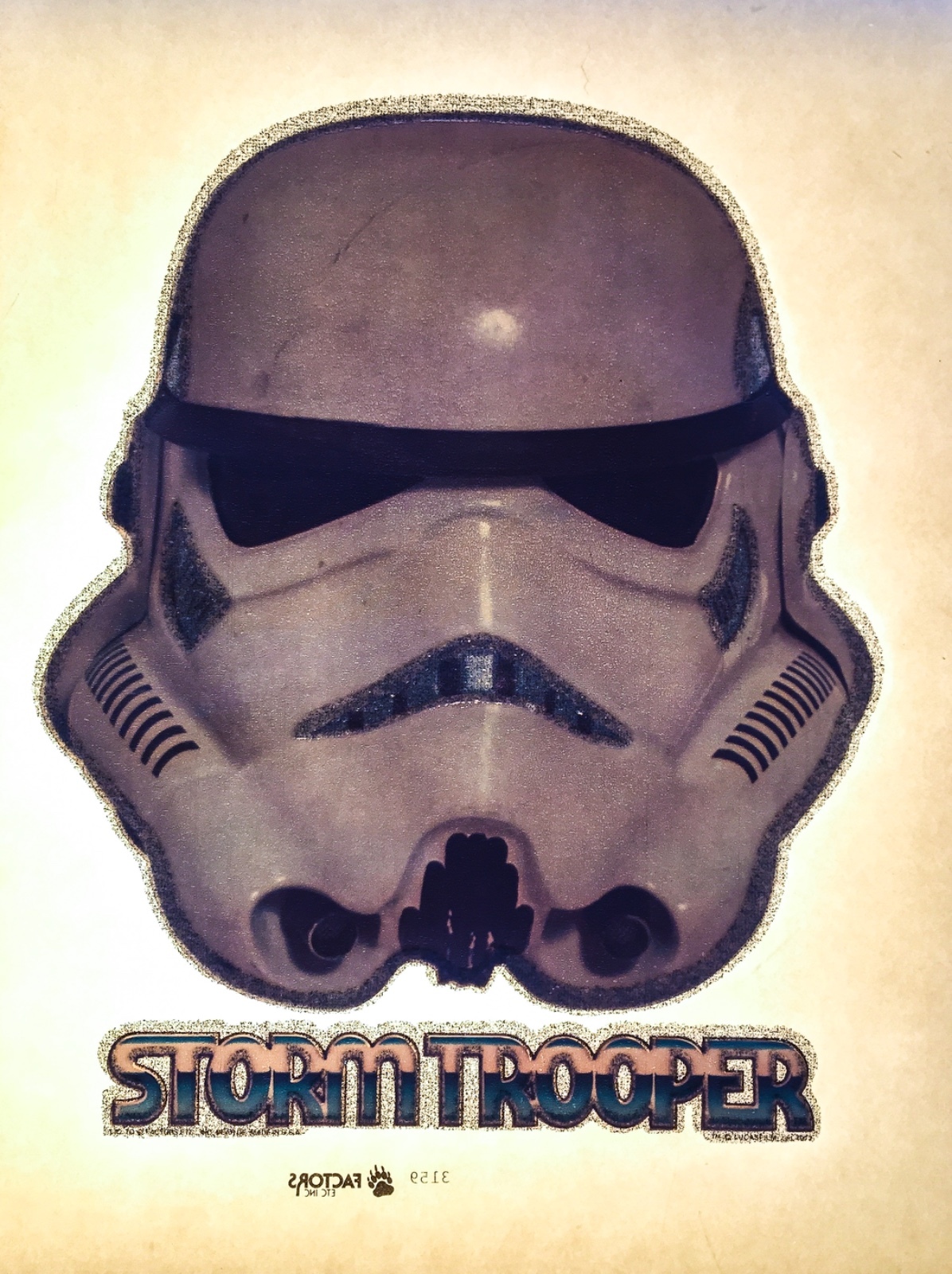 LAST ORIG 77 ANH Star Wars Stormtrooper Helmet ESB vTg t-shirt iron-on ...