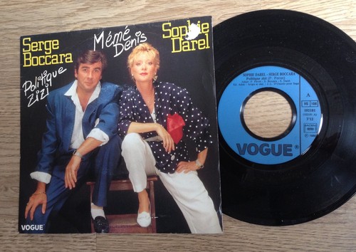 SP 45 tours Sophie Darel Serge Boccara Politique zizi Mémé Denis 1986 ...
