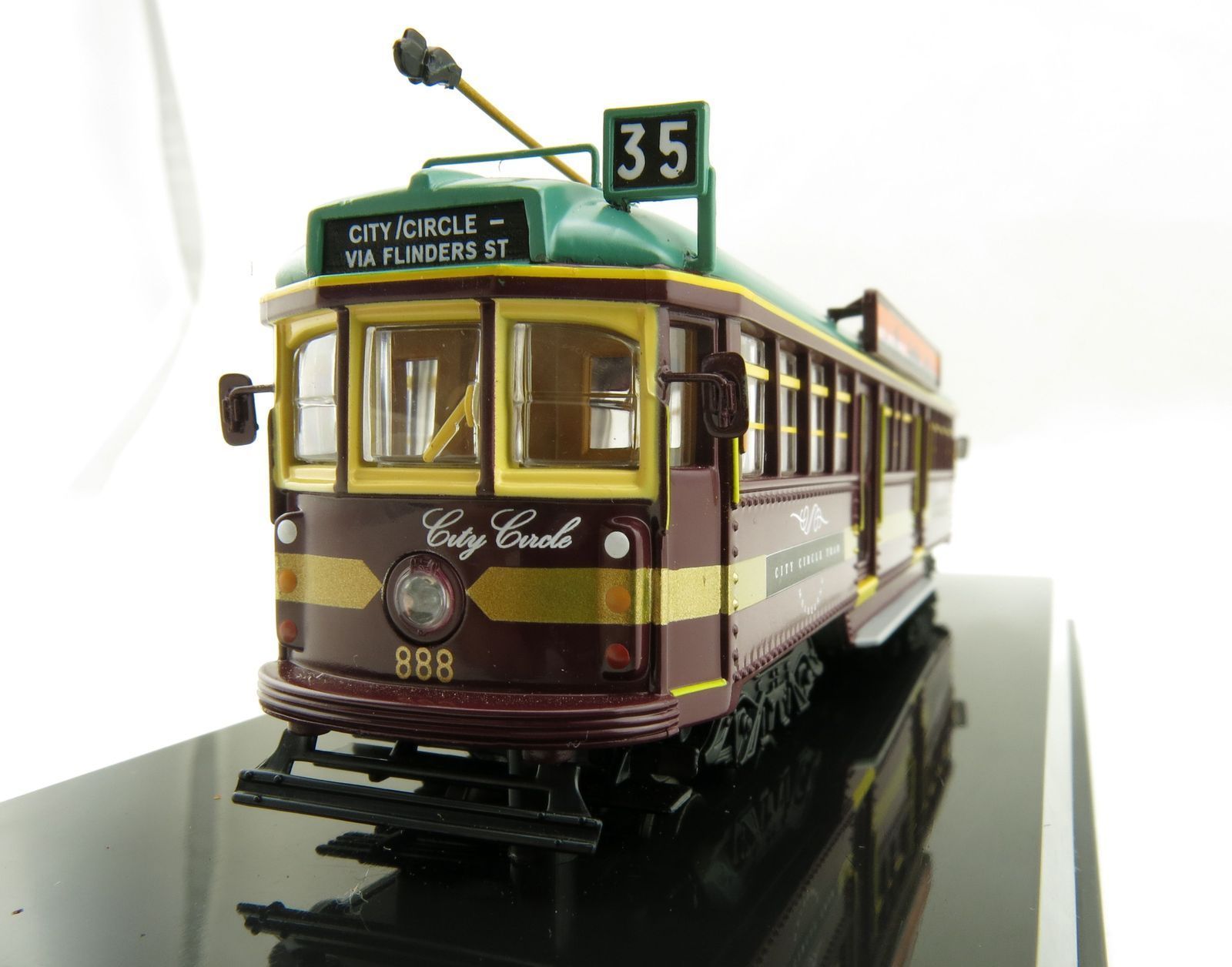 Cooee Static W6 CLASS DIECAST MELBOURNE TRAM CITY CIRCLE LINE LUCKY NO ...