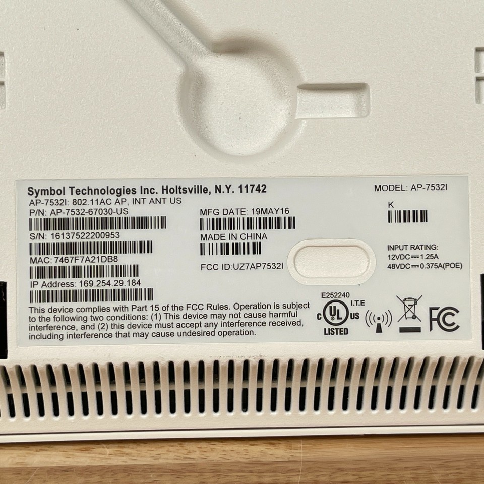 Motorola Symbol AP-7532I White 802.11ac Wireless Access Point | eBay