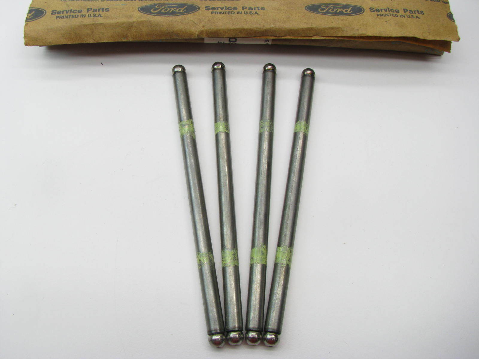 (4) NEW GENUINE OEM 86-92 Ford 3.0L OHV VULCAN Engine Push Rods E6DZ ...