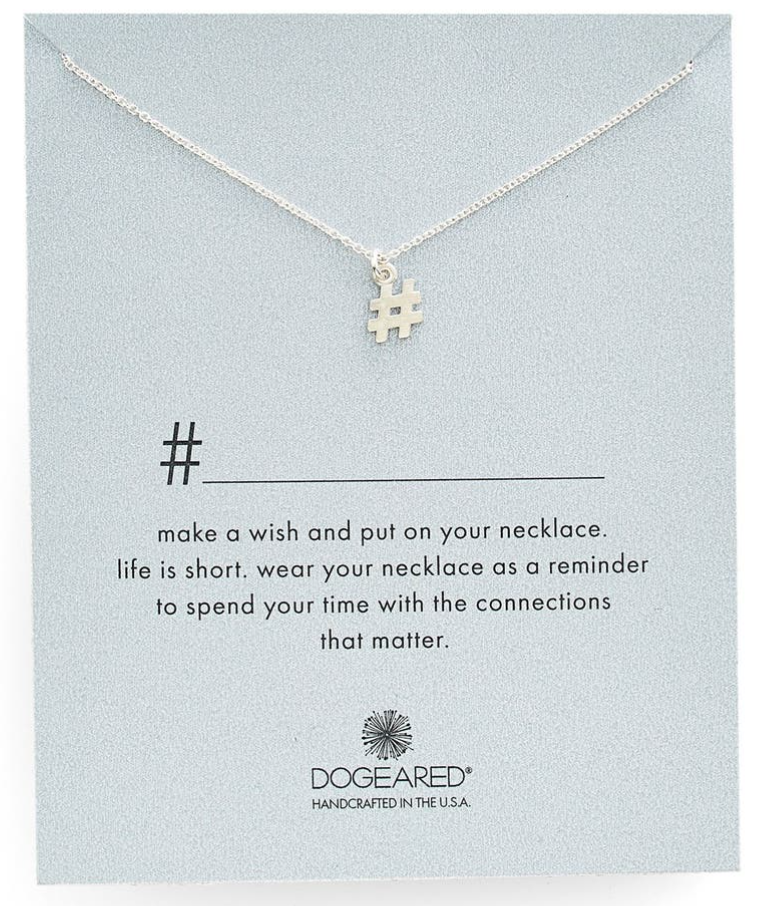 Dogeared Jewelry Hashtag Pendant Necklace Silver Color One Size 01465 ...