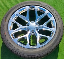 Factory Chrome 22 Inch Wheel Escalade Denali Chevrolet Tahoe Yukon OEM ...