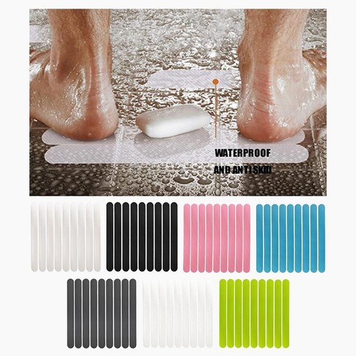 24xNon Slip Bath Mat Grip Stickers Anti Slip Shower Strips Pad Floor ...