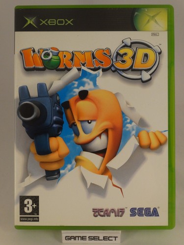 Worms 3D Microsoft Xbox Classic First Model And 360 Pal Original ...